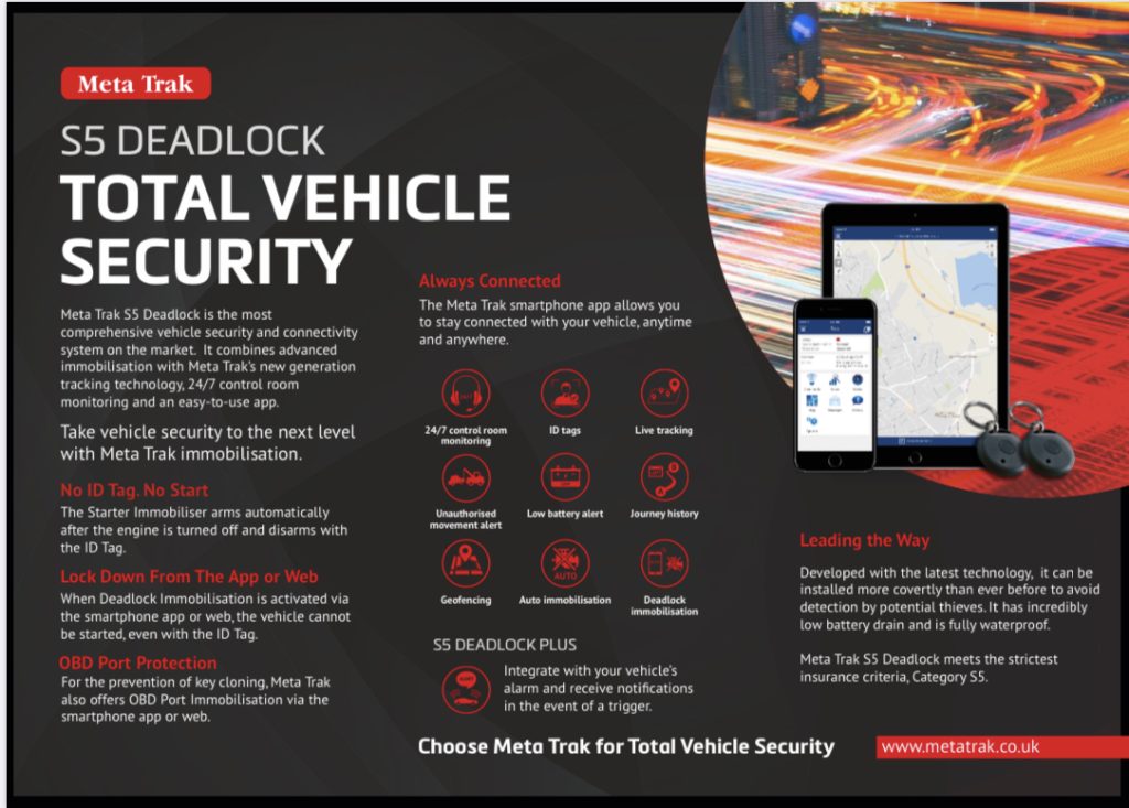 Meta-Trak S5 Deadlock Vehicle tracker | Keyworx